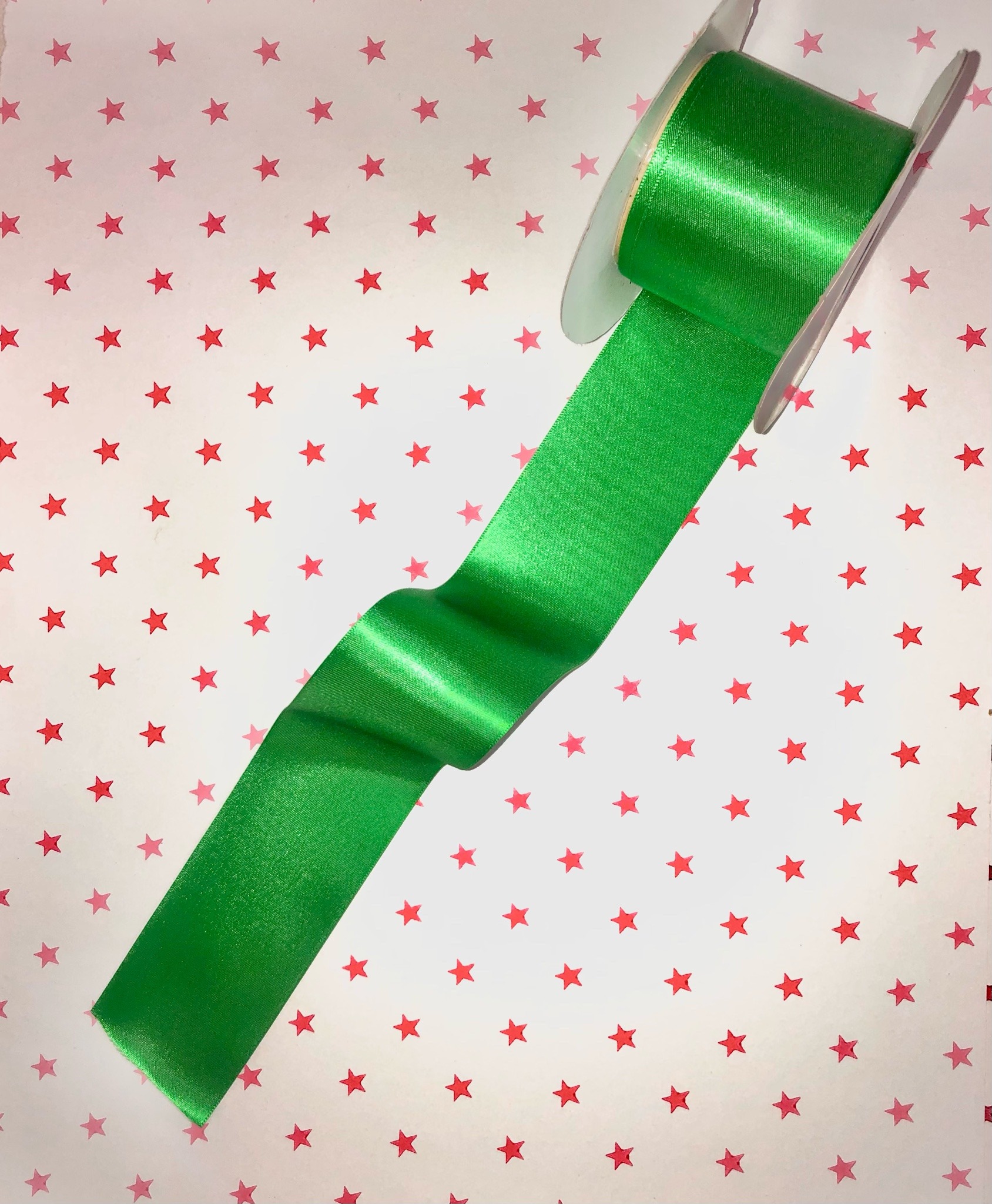 Emerald Satin Ribbon - Pearce's Pins